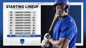 Create Starting Lineup Graphics | Gipper